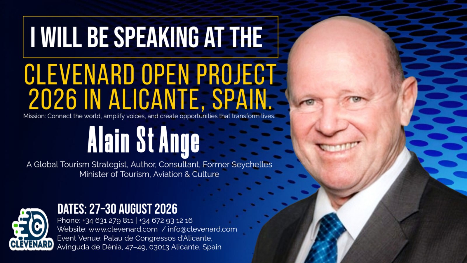 Dr. Alain St. Ange to Deliver Keynote at Clevenard Open Project 2026 ...